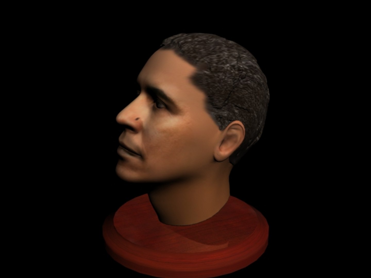 3d Barack Obama Face