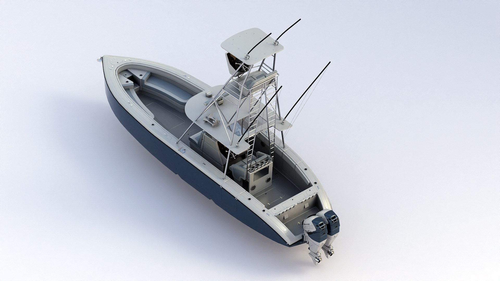 3D Sport Fisher Boat Model - TurboSquid 2288973