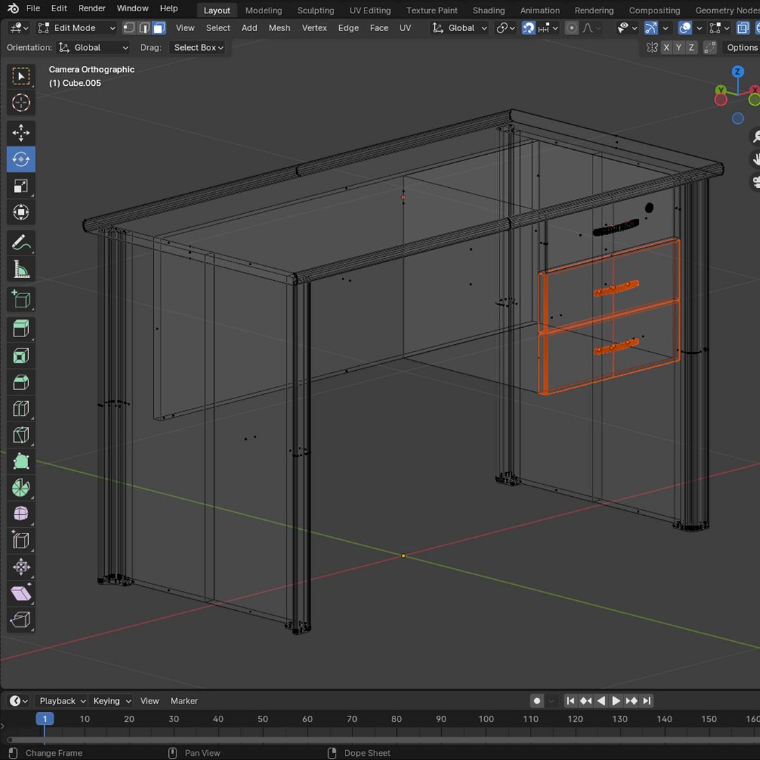 Staff Desk 3D - TurboSquid 2180804