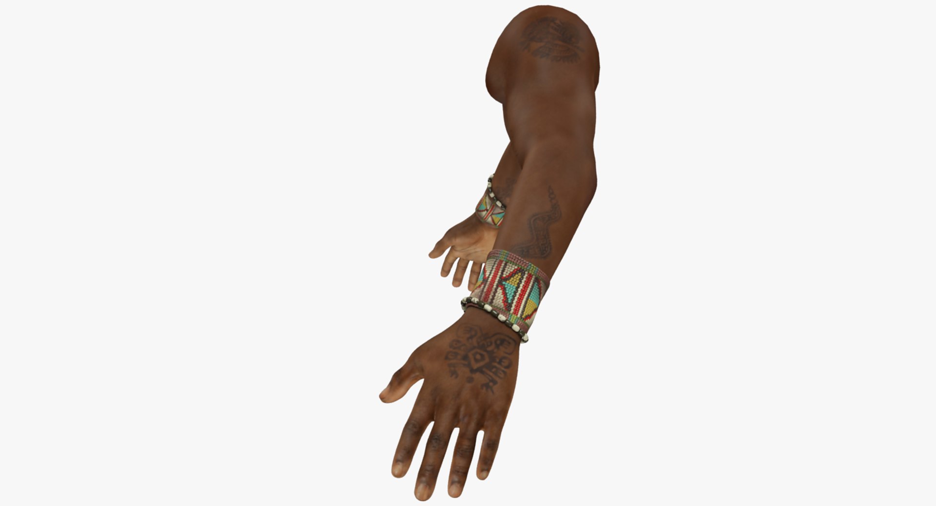 Tattooed Hands 3D Model - TurboSquid 1190254