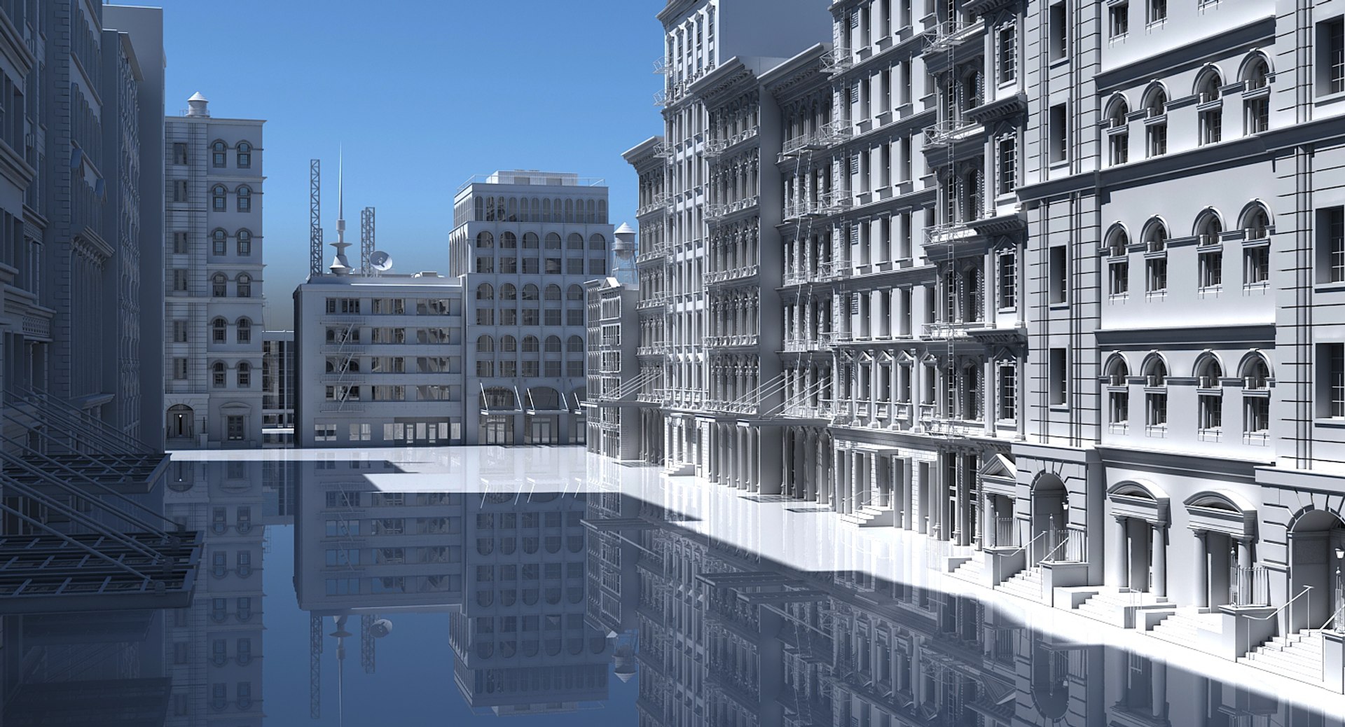 Street Buildings 3D - TurboSquid 1350086