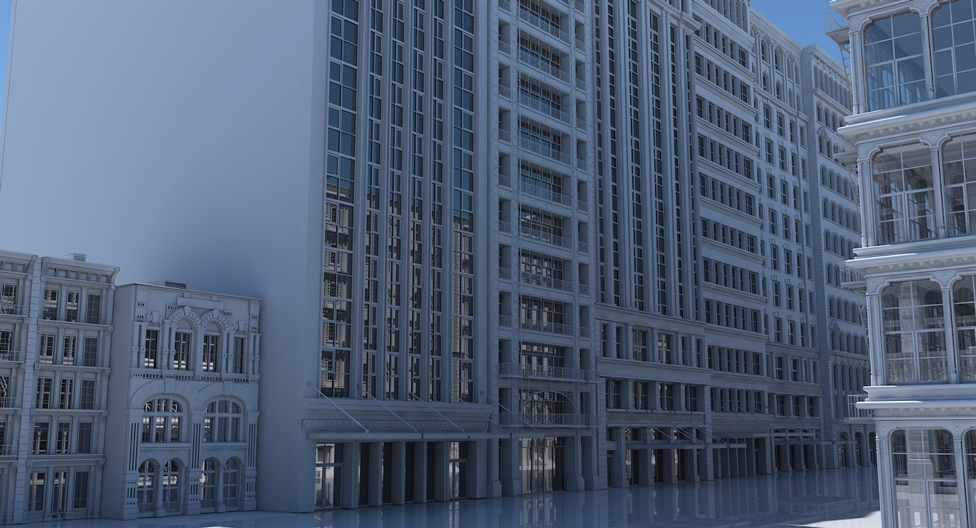 Street Buildings 3D - TurboSquid 1350086