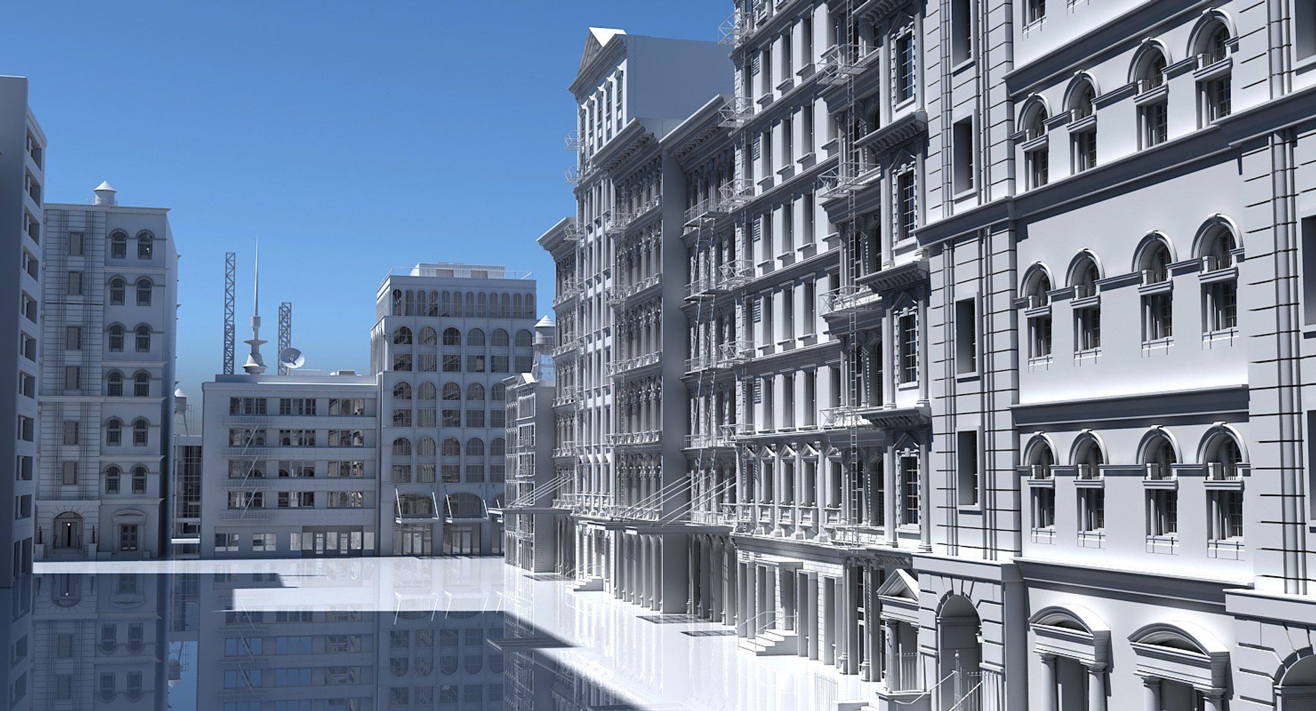 Street Buildings 3D - TurboSquid 1350086