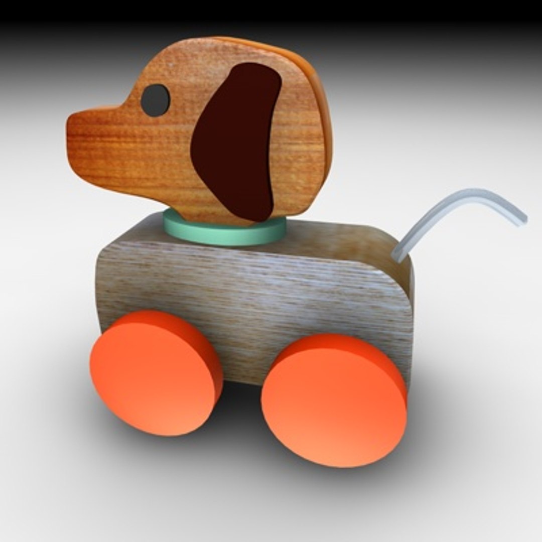 Wood Dog 3d C4d