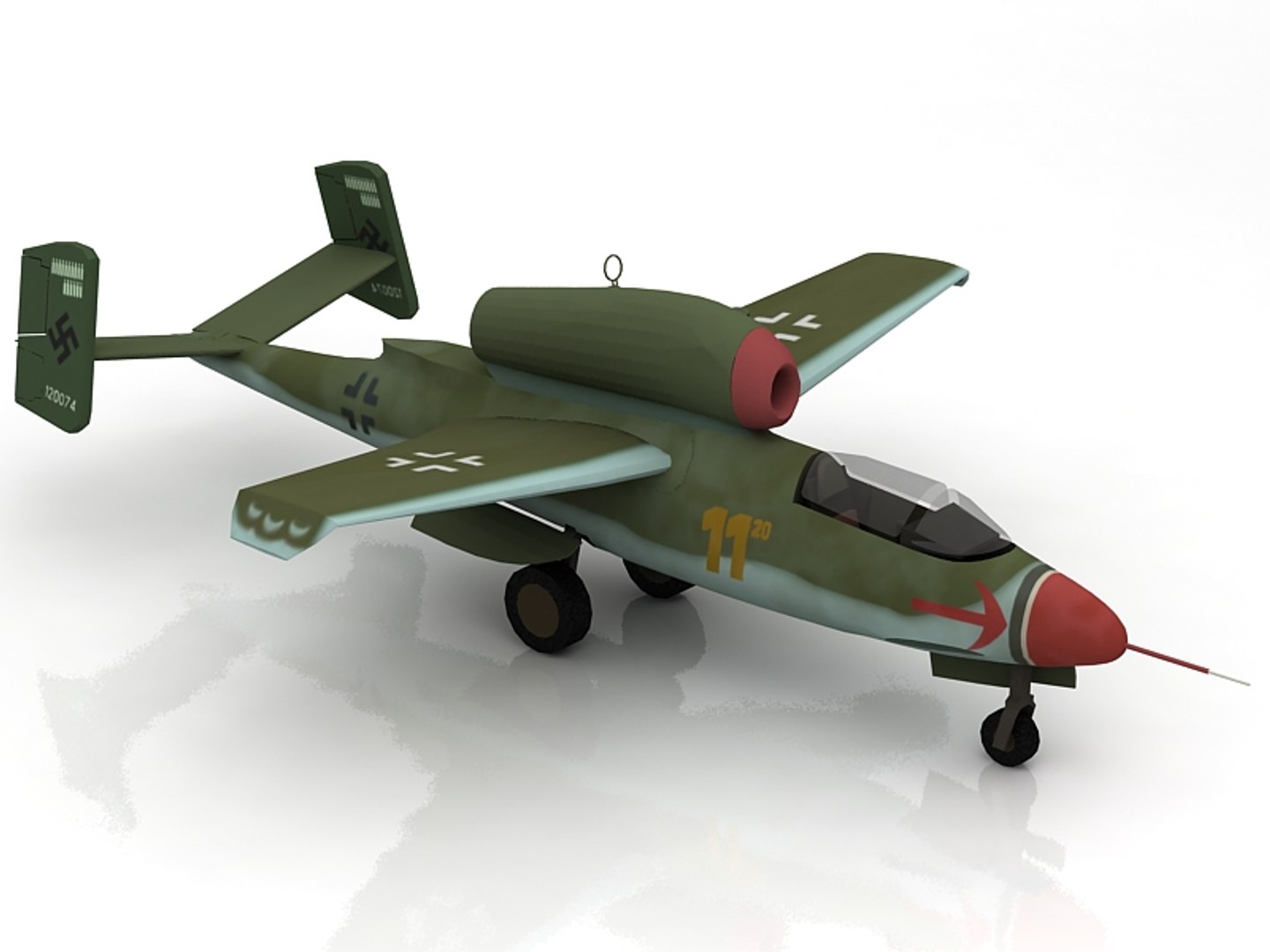 Heinkel He 162 Volksjaeger V01 3D model - TurboSquid 1765906