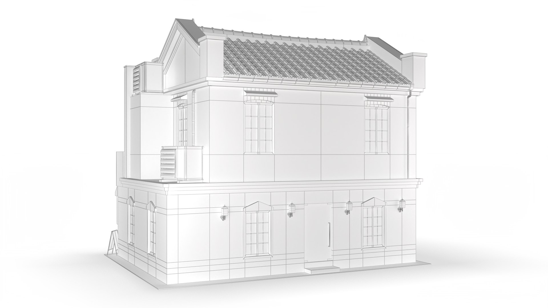 LowPoly Building In Korea 20 Model - TurboSquid 2235464