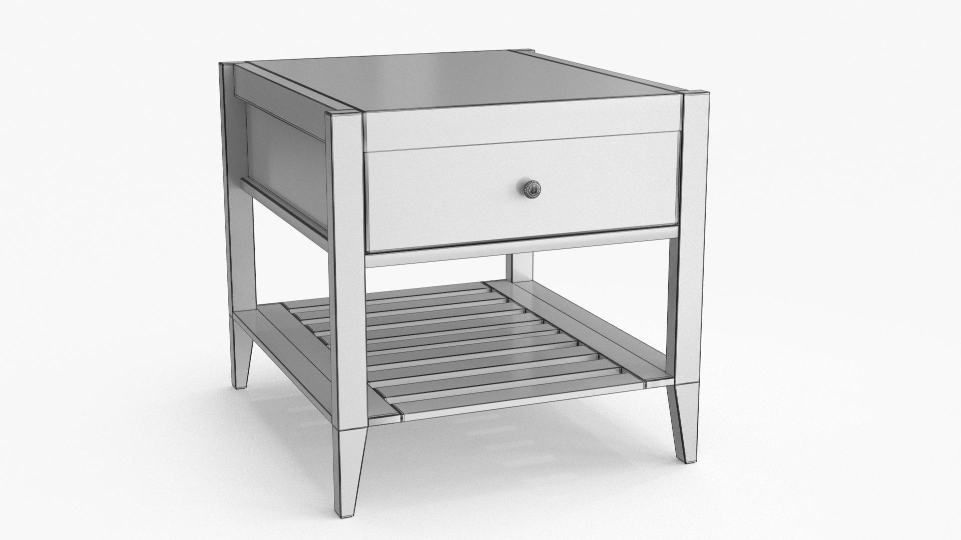 3D Briony Side Table Brown - TurboSquid 2348514