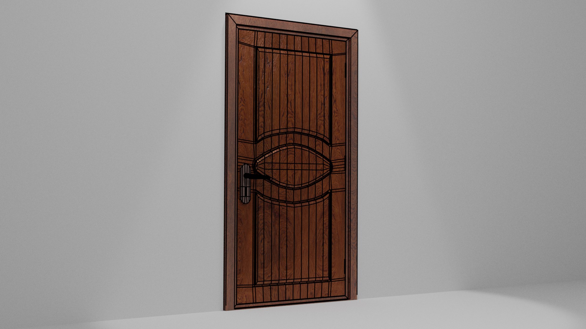 3D Low Poly Wooden Doors - For Video Games Model - TurboSquid 2298515