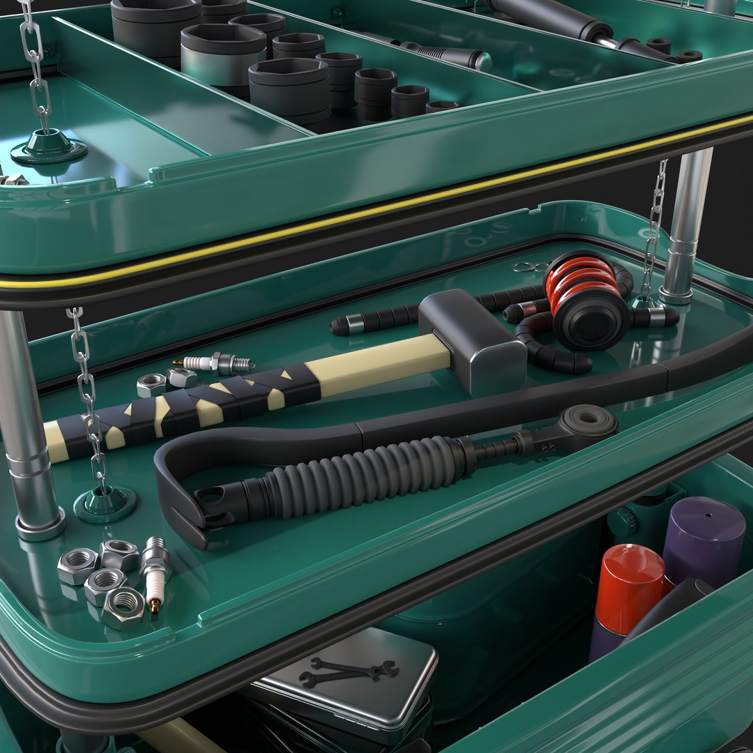 3D Tool Rack - TurboSquid 2131227