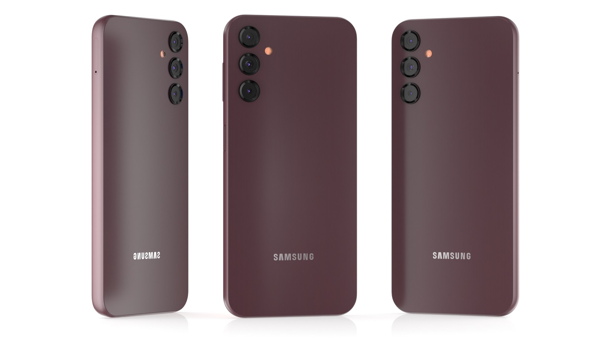 3D Samsung Galaxy A14 Dark Red Model - TurboSquid 2101174