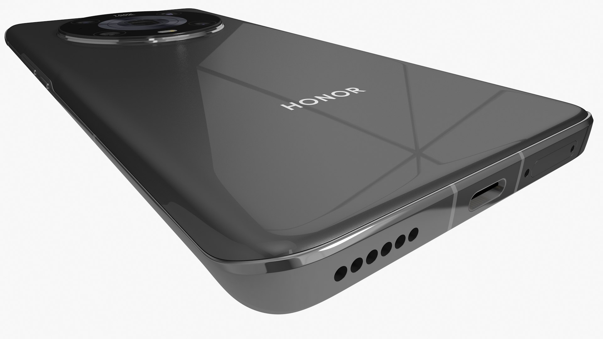3D Model Honor Magic 4 Pro Black - TurboSquid 1911844