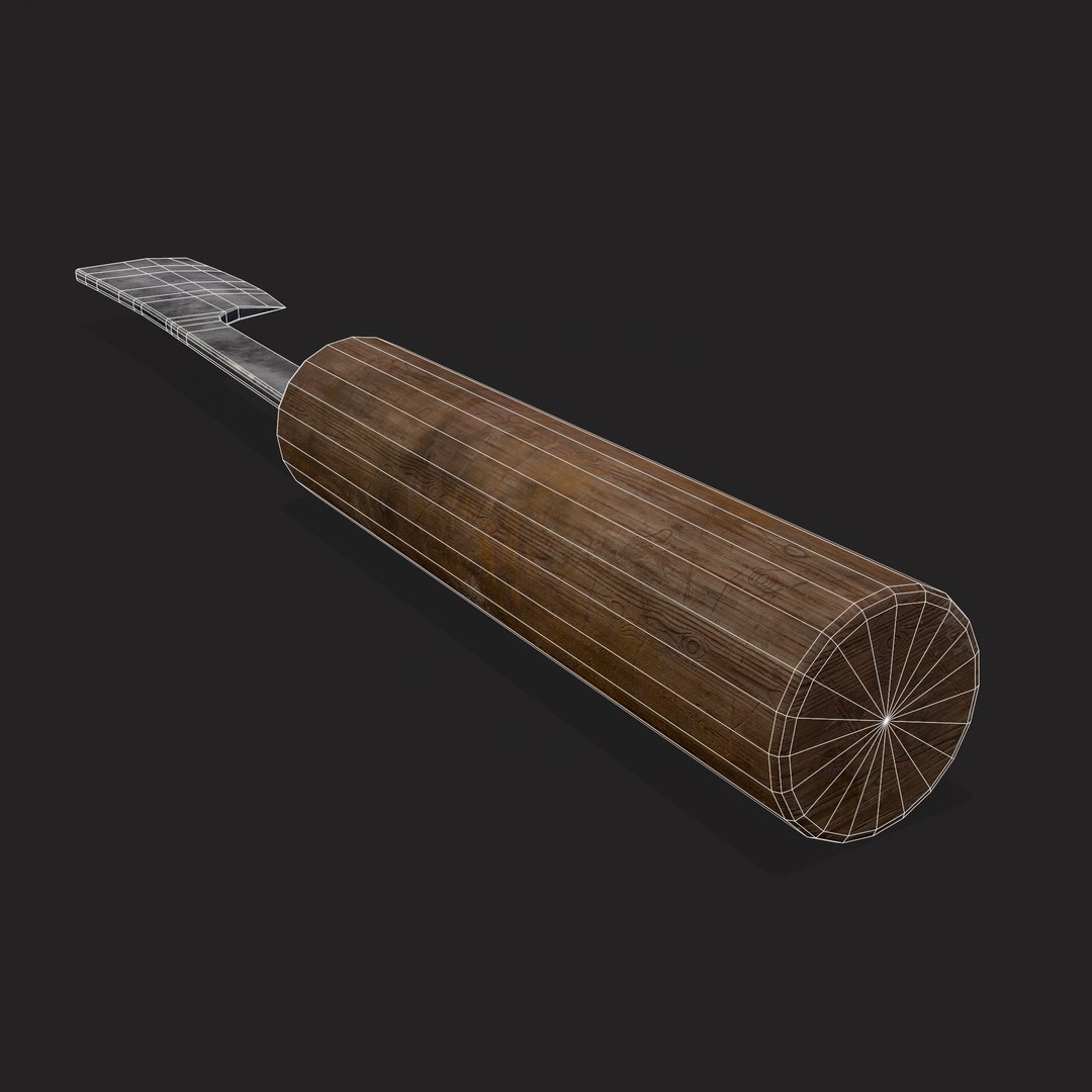 3D Medieval Hand Forged Wood Splitter - TurboSquid 1908902