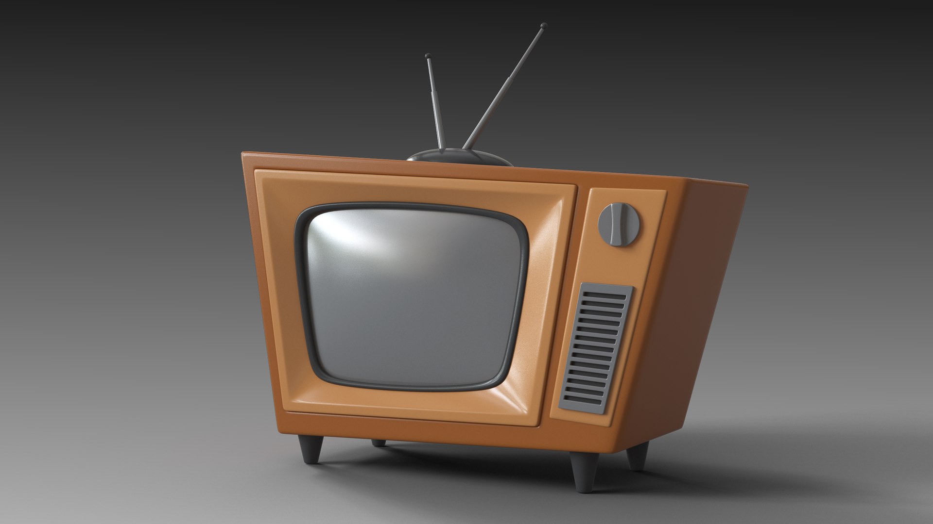 3D Cartoon Television 06 - TurboSquid 1876656