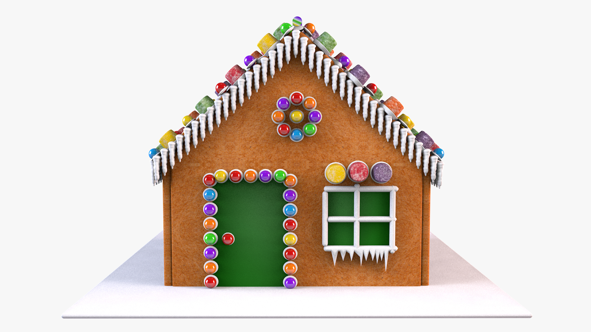 3D Gingerbread House Model - TurboSquid 1824963