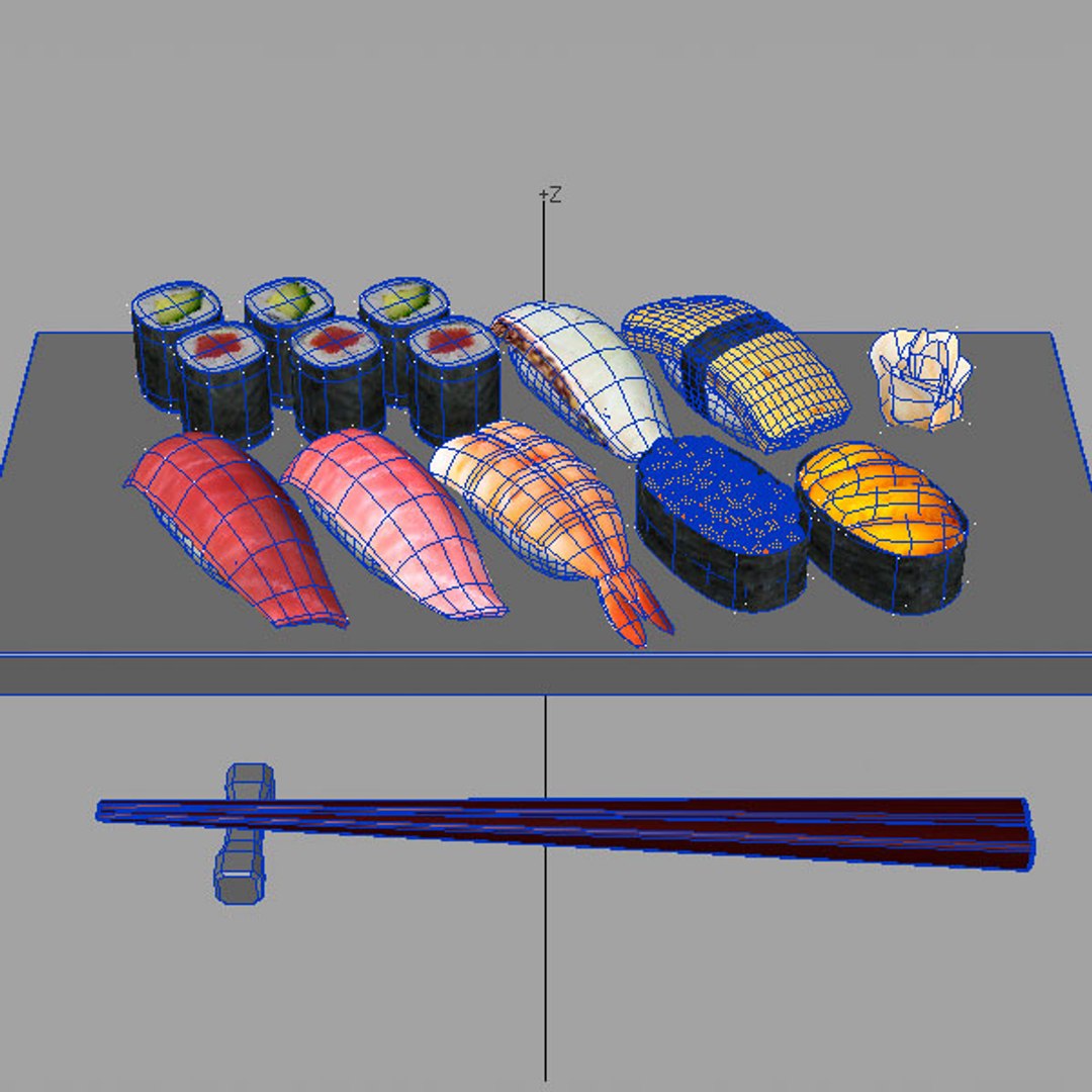 Sushi Japanese 3d Model