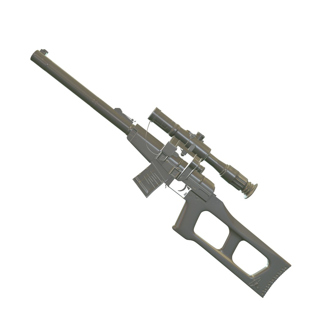 Vss Pso-1 Bullets Rifle Obj
