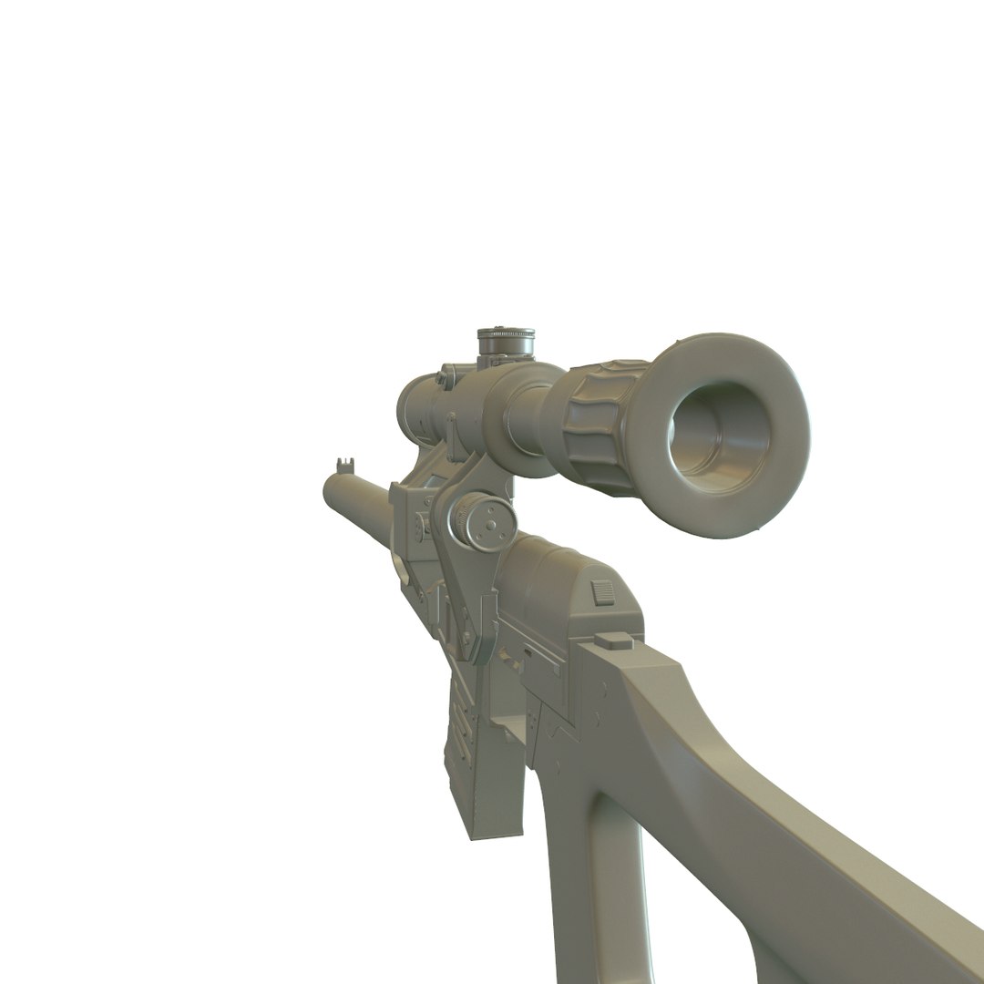 Vss Pso-1 Bullets Rifle Obj