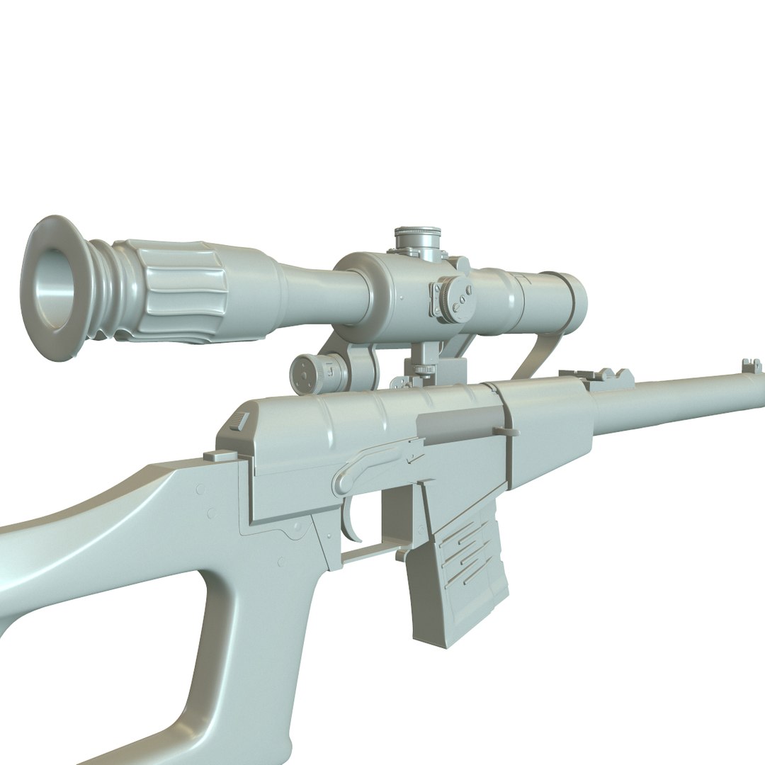 Vss Pso-1 Bullets Rifle Obj