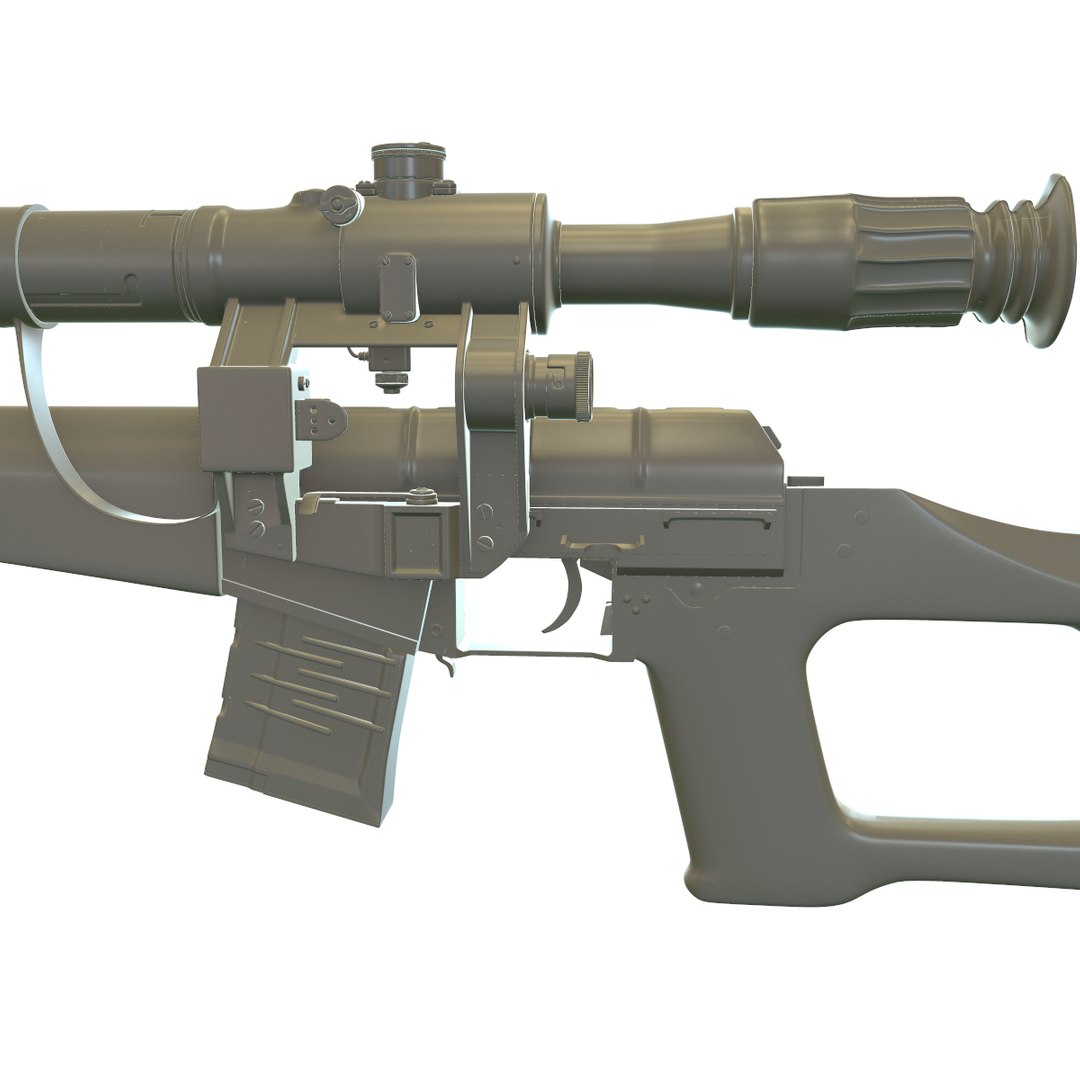 Vss Pso-1 Bullets Rifle Obj