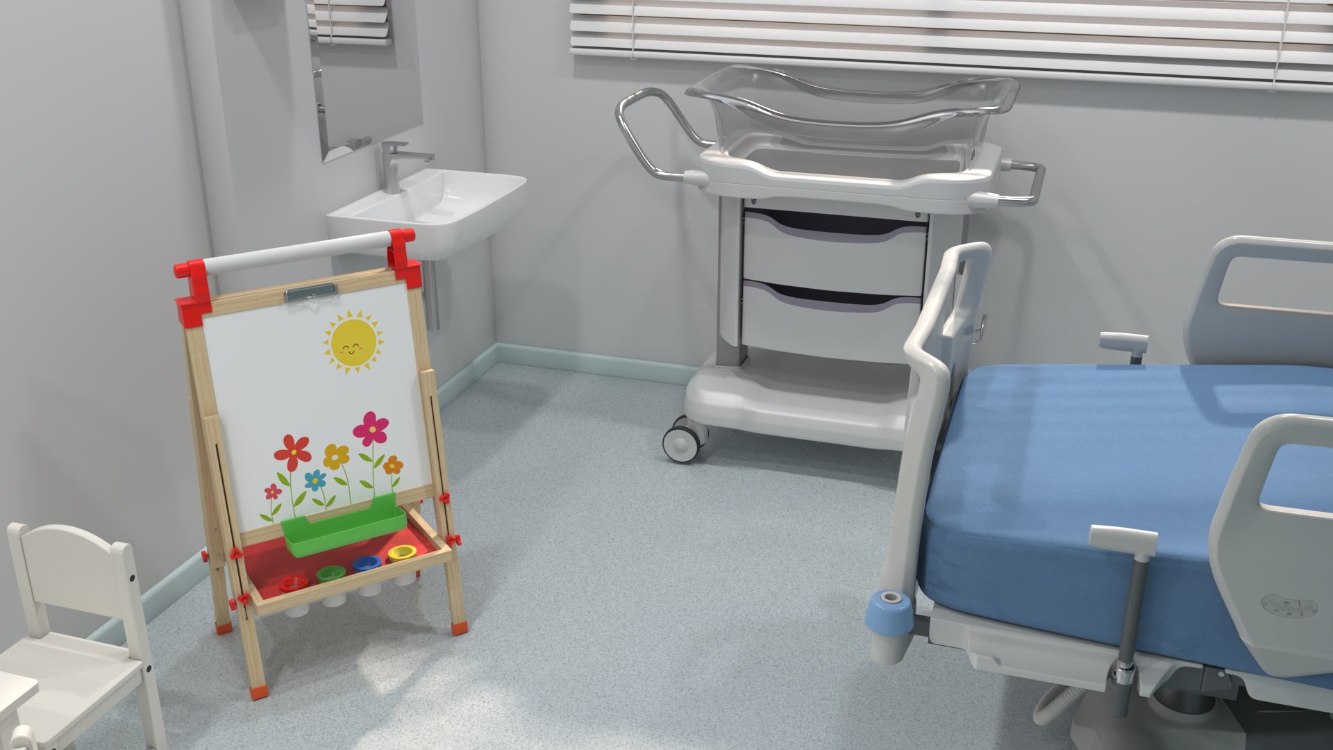 Pediatric Hospital Ward 3D - TurboSquid 2334106