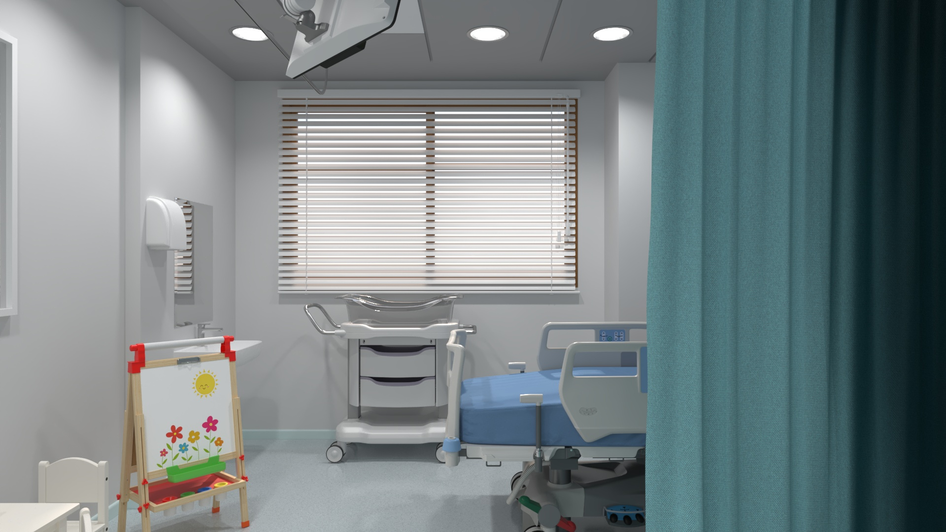 Pediatric Hospital Ward 3D - TurboSquid 2334106