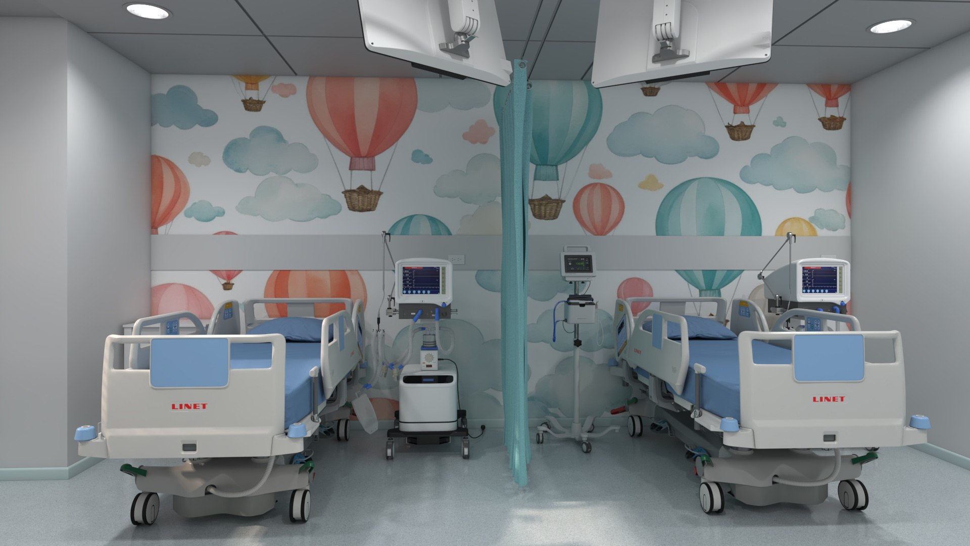 Pediatric Hospital Ward 3D - TurboSquid 2334106
