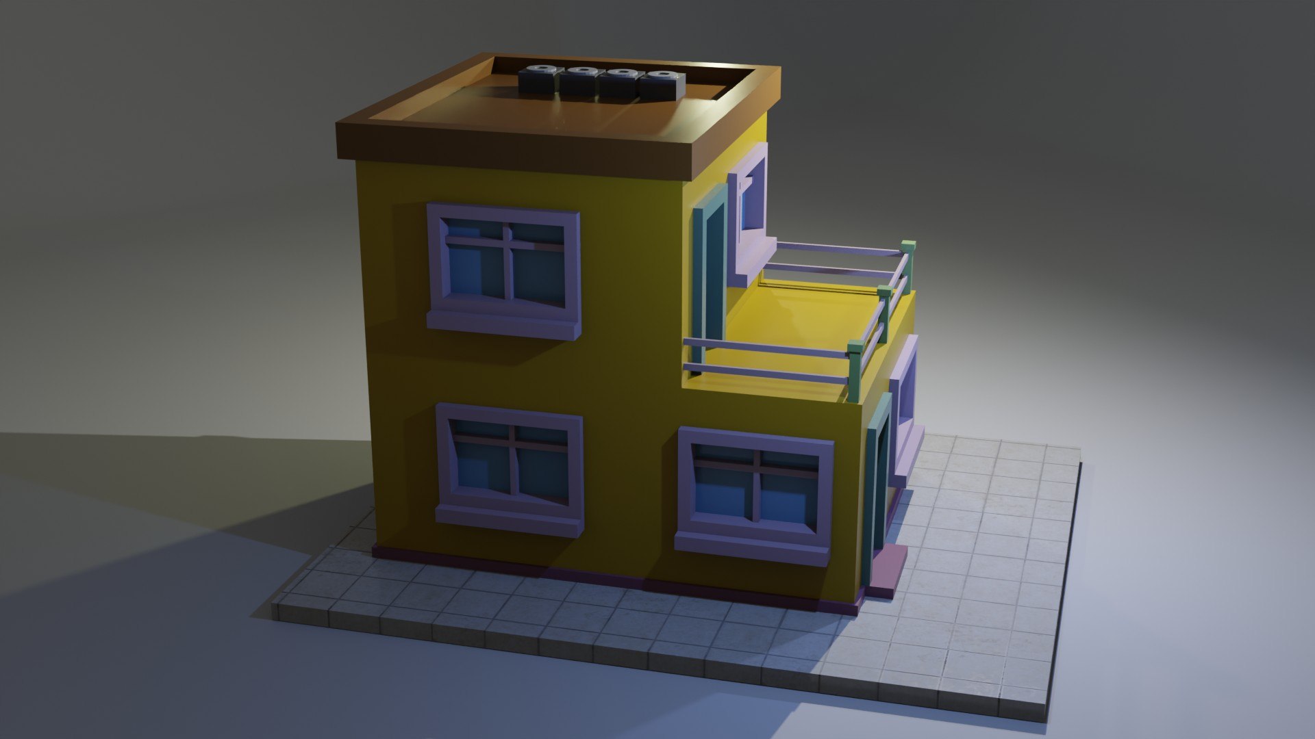 3D Low Poly Building 13 model - TurboSquid 2159717