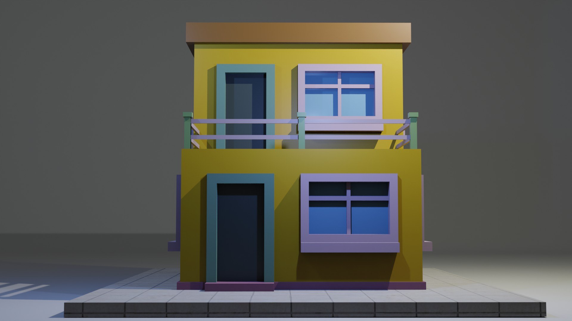 3D Low Poly Building 13 model - TurboSquid 2159717