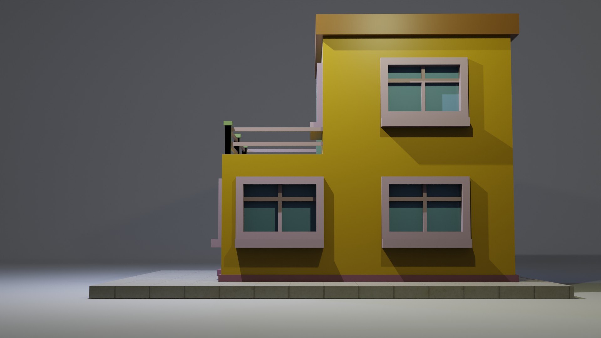 3D Low Poly Building 13 model - TurboSquid 2159717
