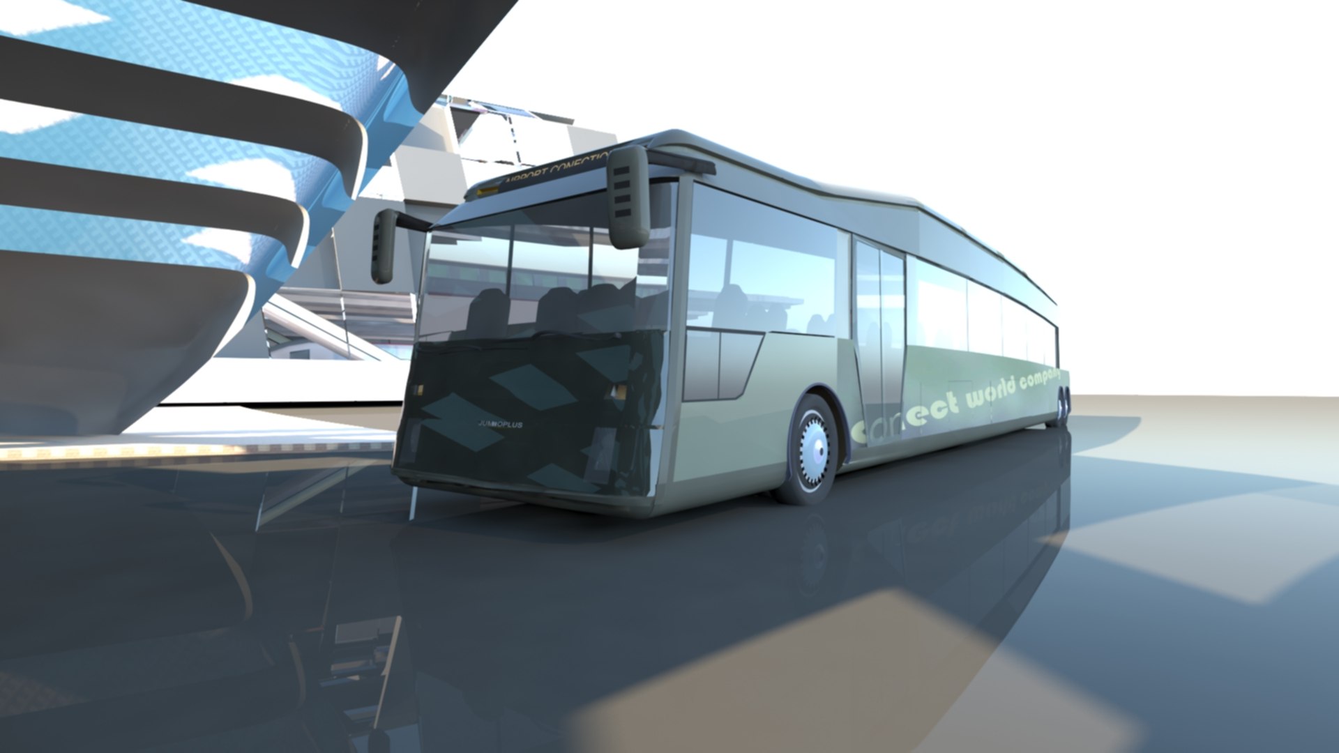 Tour Bus Concept 3D Model - TurboSquid 1900756