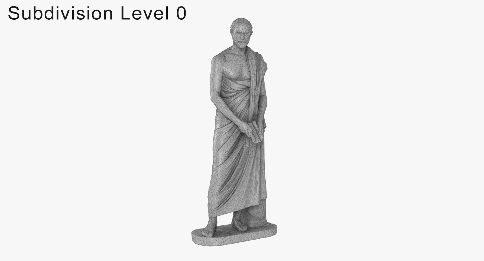 Philosopher Statue v3 3D - TurboSquid 2027025