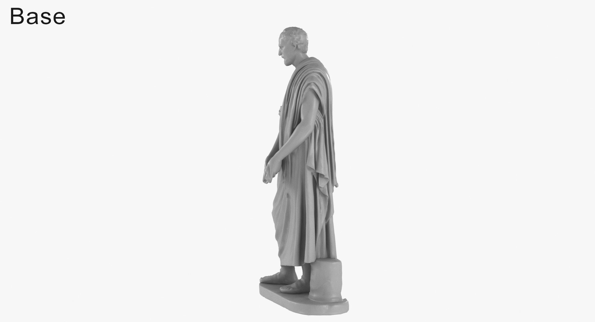Philosopher Statue v3 3D - TurboSquid 2027025