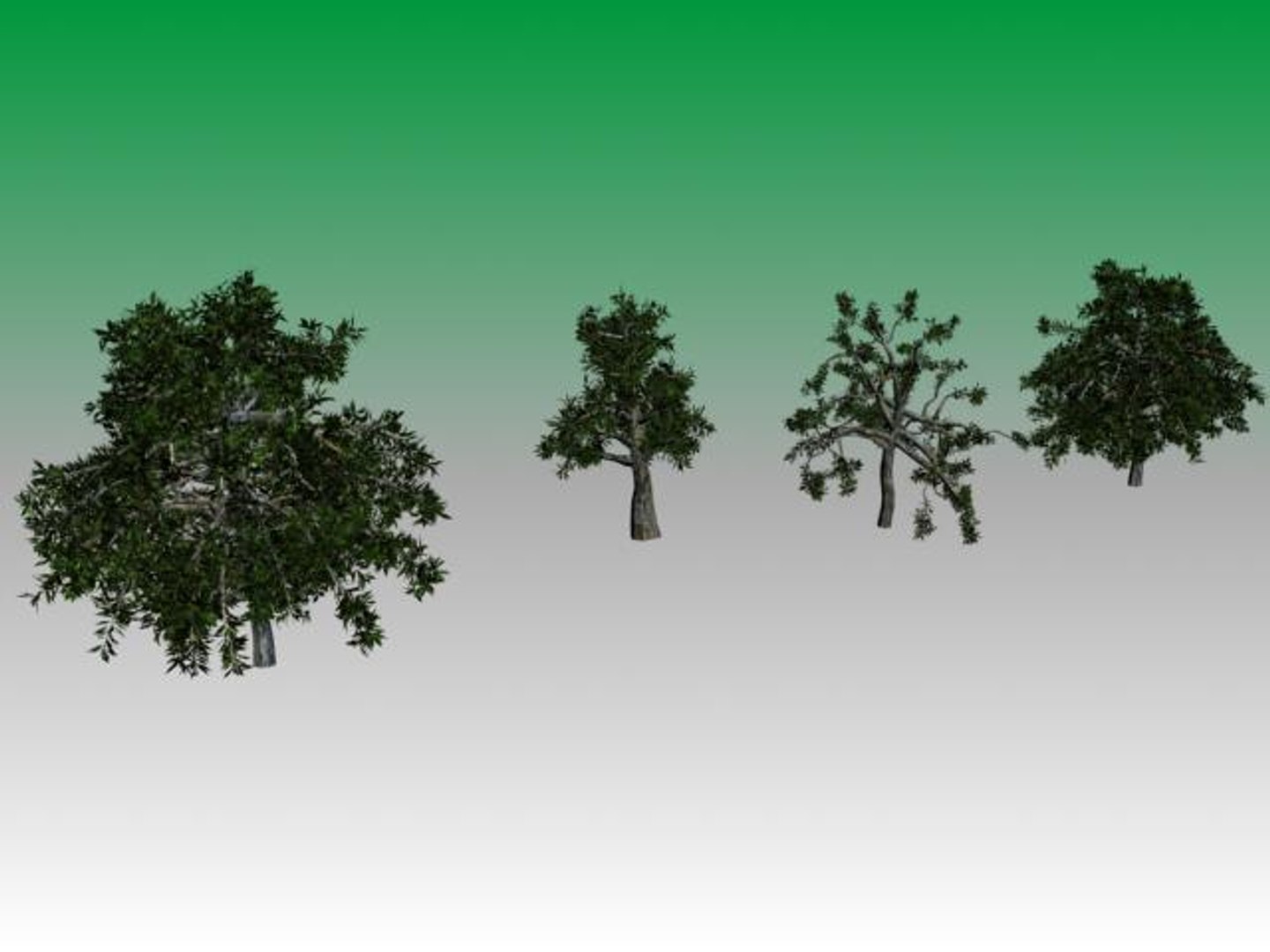 3d trees model