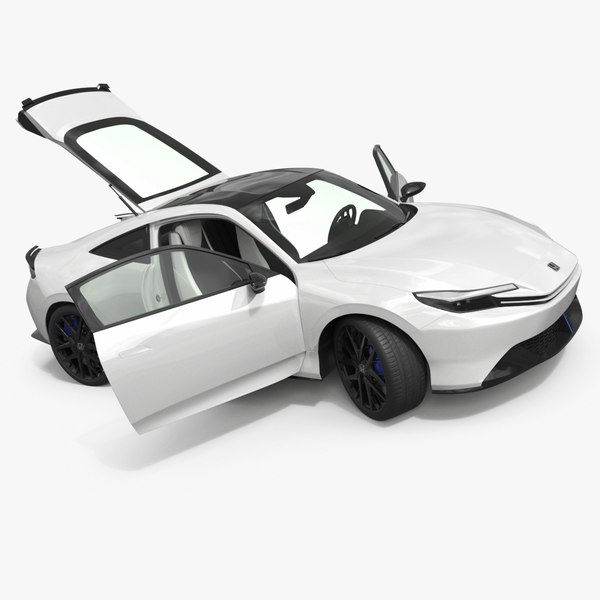 modèle 3D de Honda Prelude Type R Voiture de sport 2026 White Rigged ...