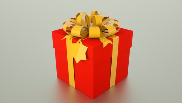 3D gift box model - TurboSquid 1401589