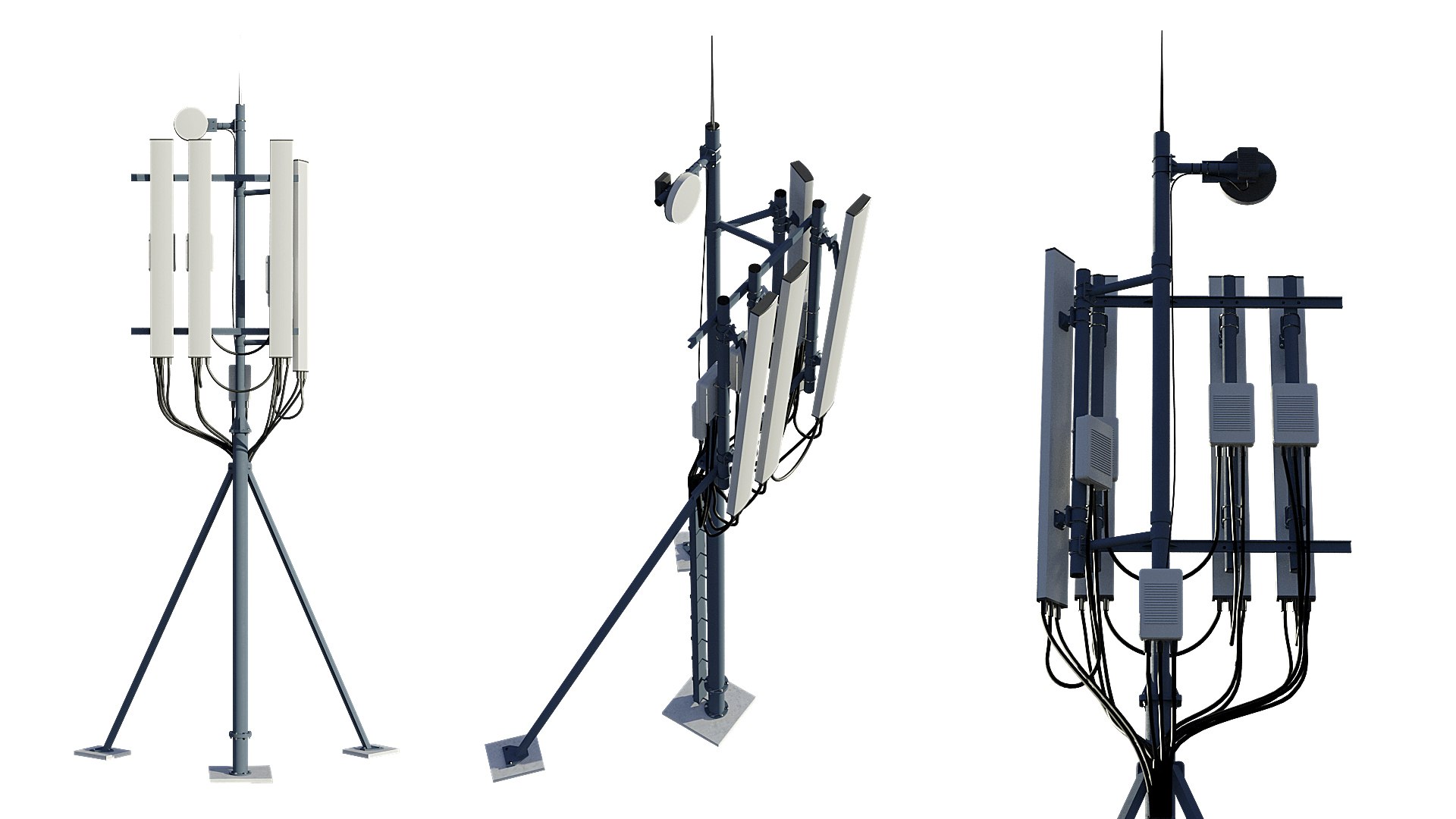 Telecommunication Tower 3D model - TurboSquid 1790101