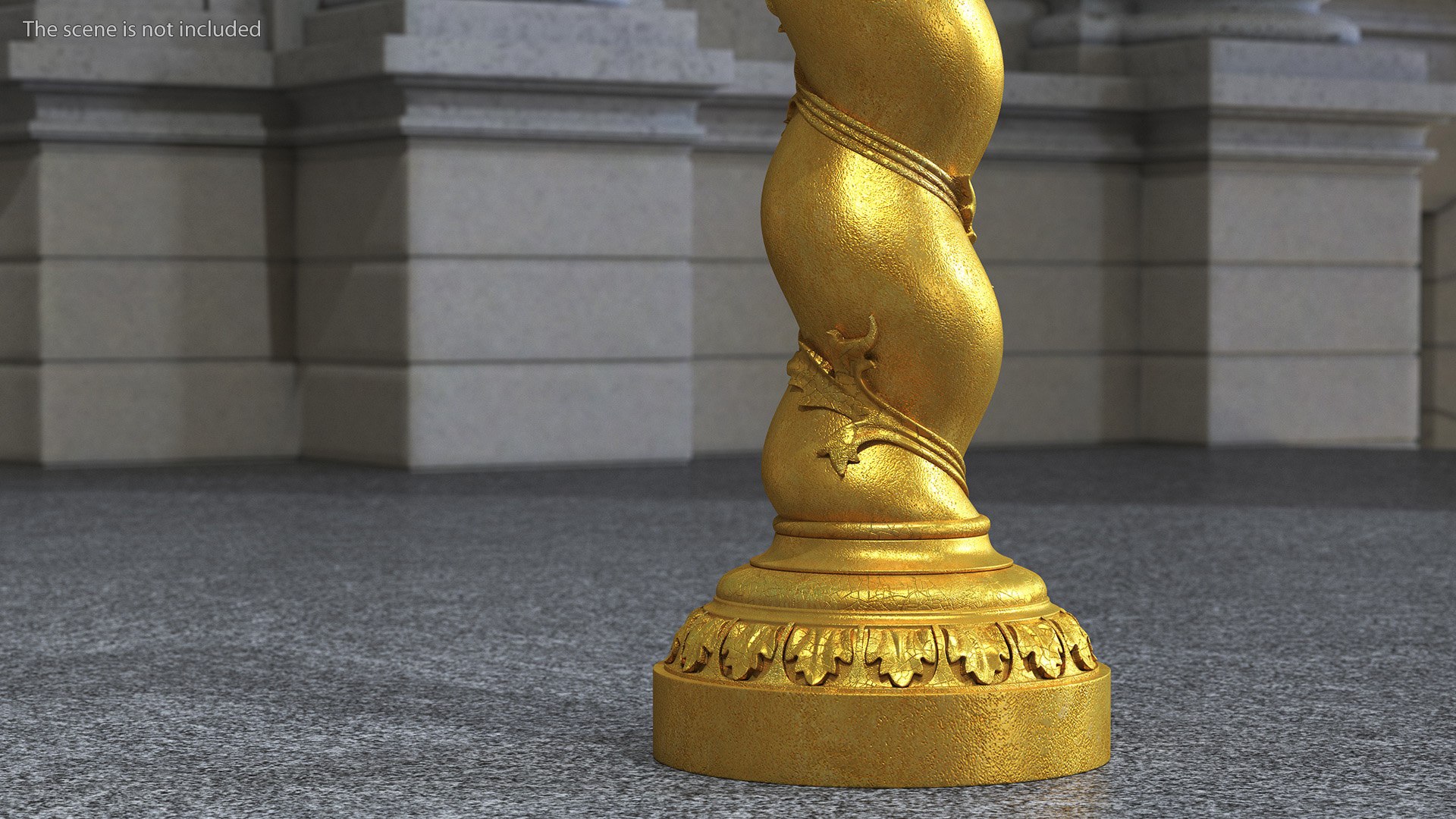 3D Baroque Twisted Column Model - TurboSquid 2194294