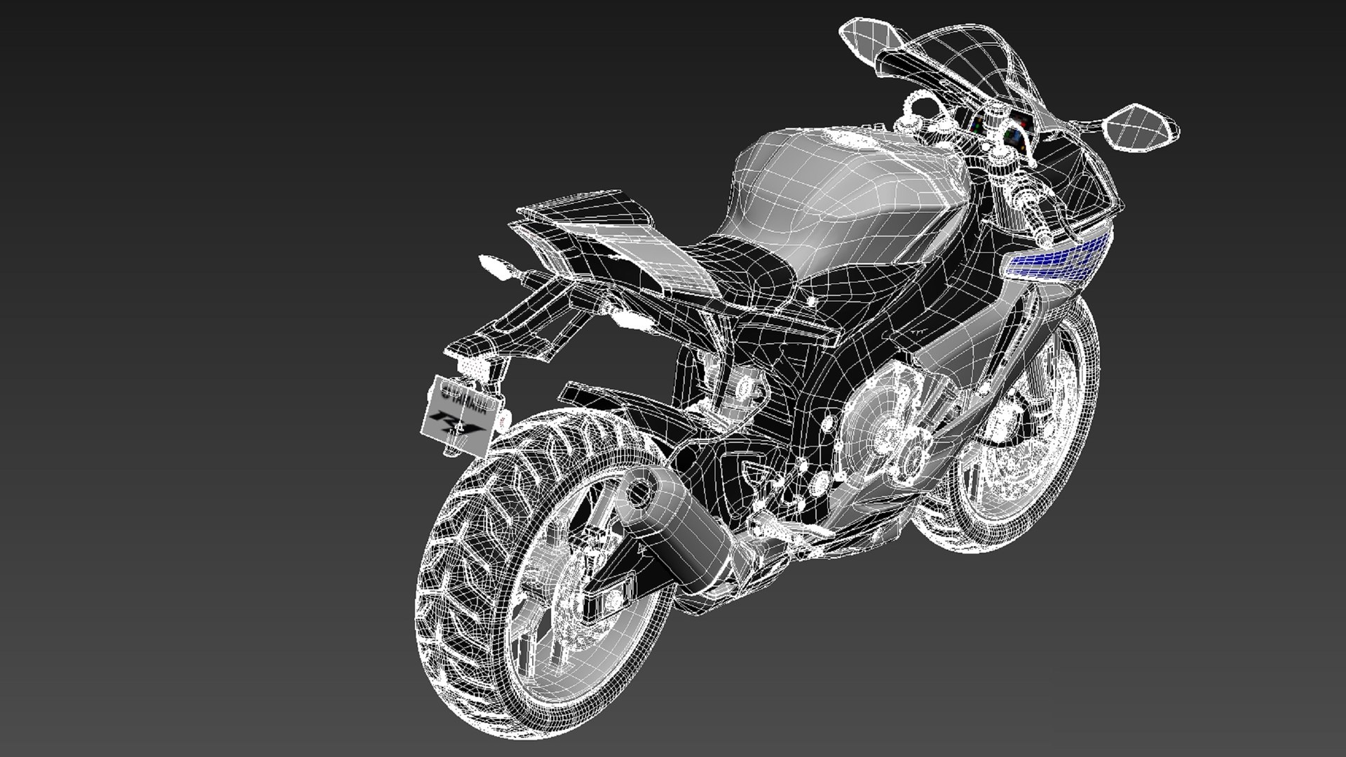 3d 2015 yamaha yzf model