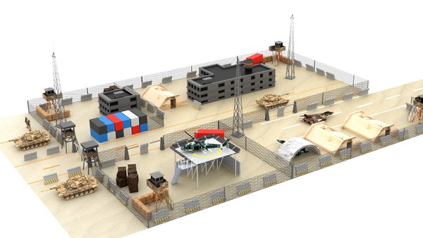 Republic of Korea Military Base 3D 모델 - TurboSquid 1885066