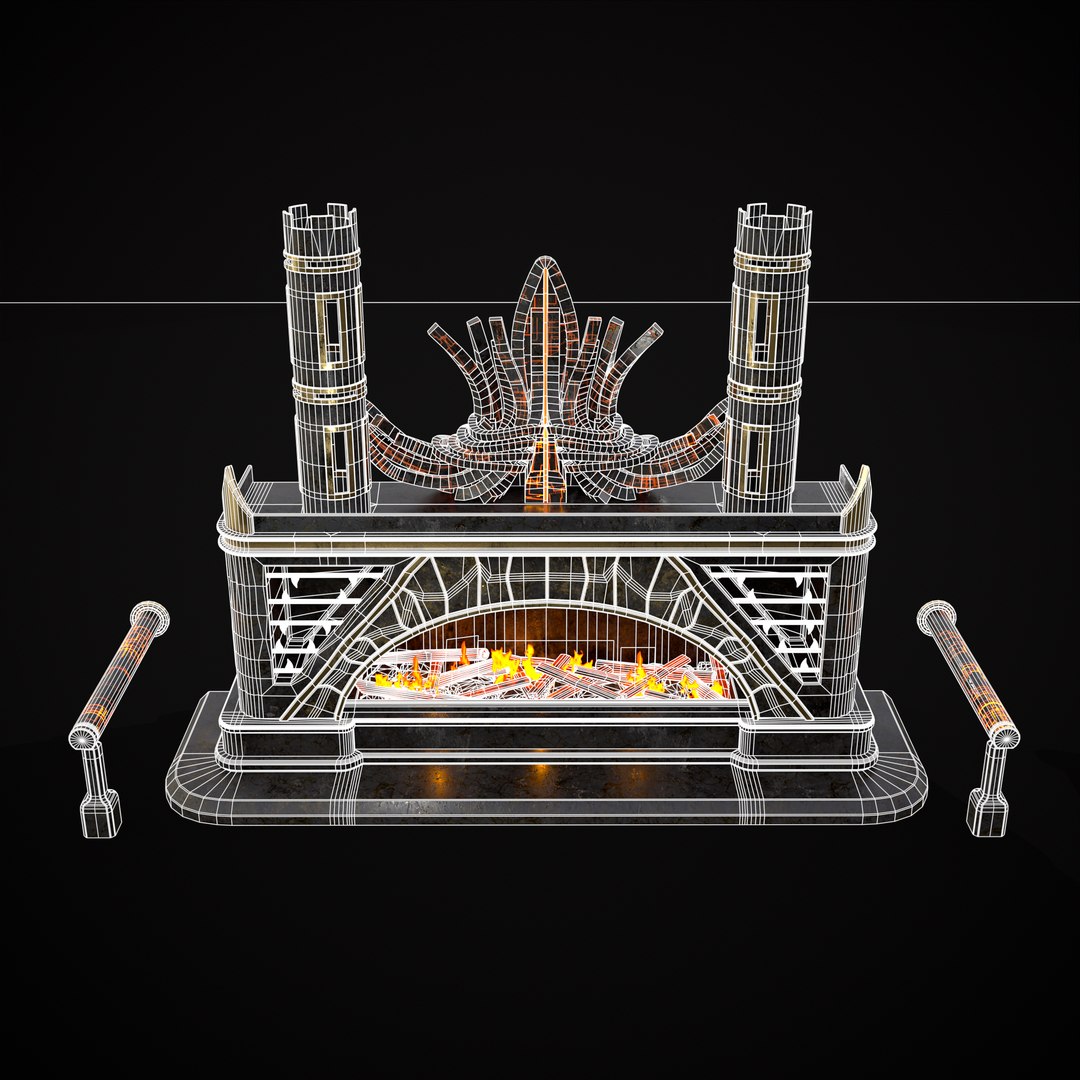 3D Dark Sci-fi Fire Pit Model - TurboSquid 2027688