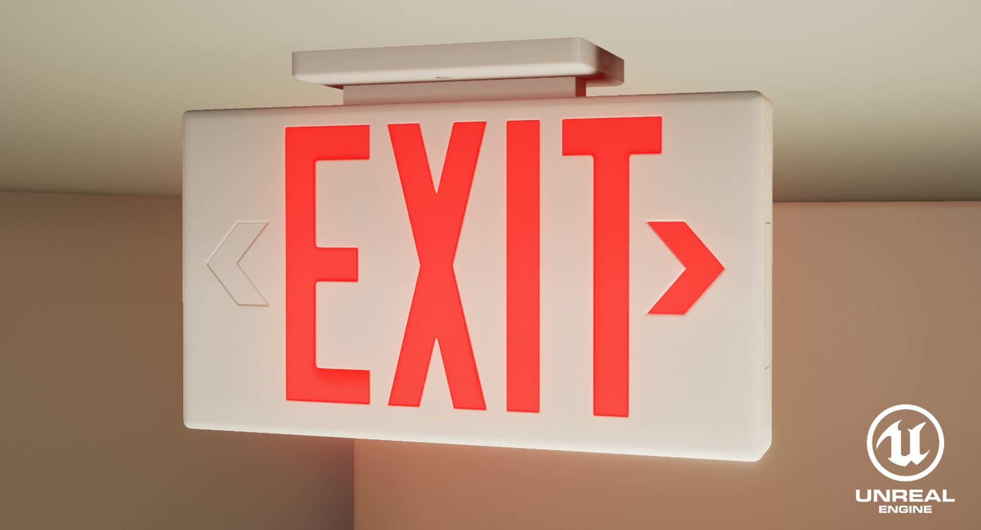 3D Exit Sign - Model - TurboSquid 1170859