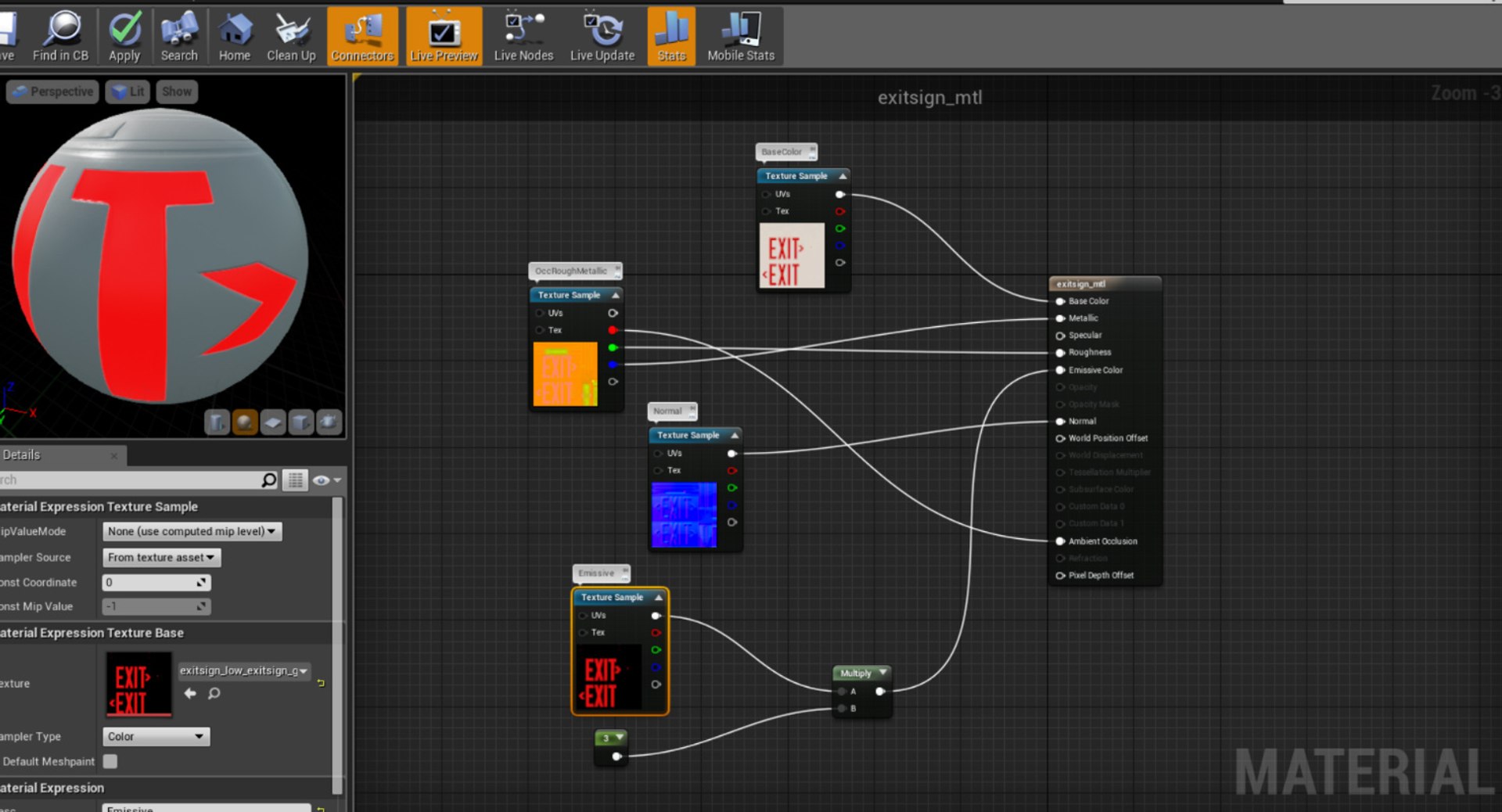 3D Exit Sign - Model - TurboSquid 1170859
