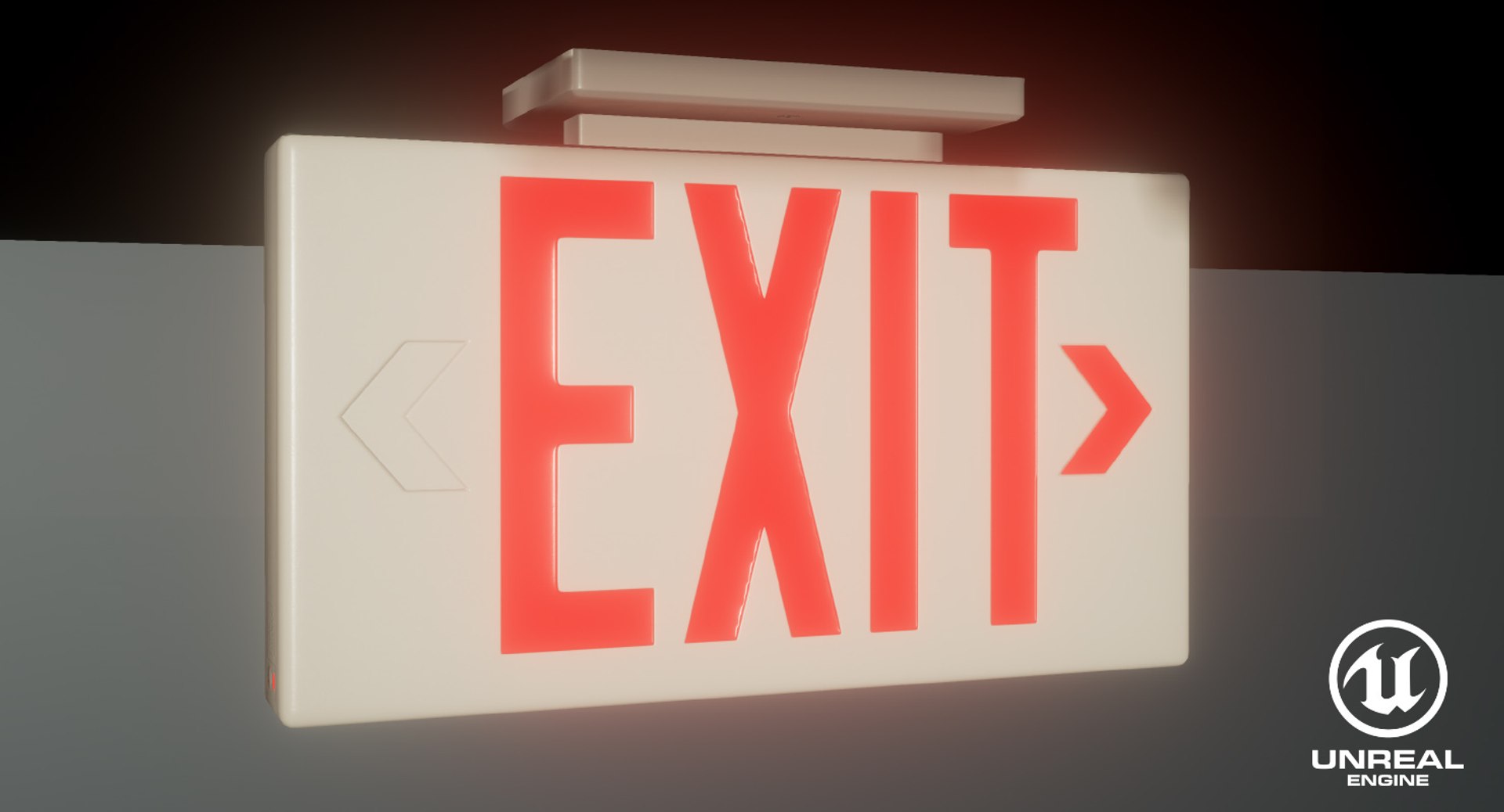 3D Exit Sign - Model - TurboSquid 1170859