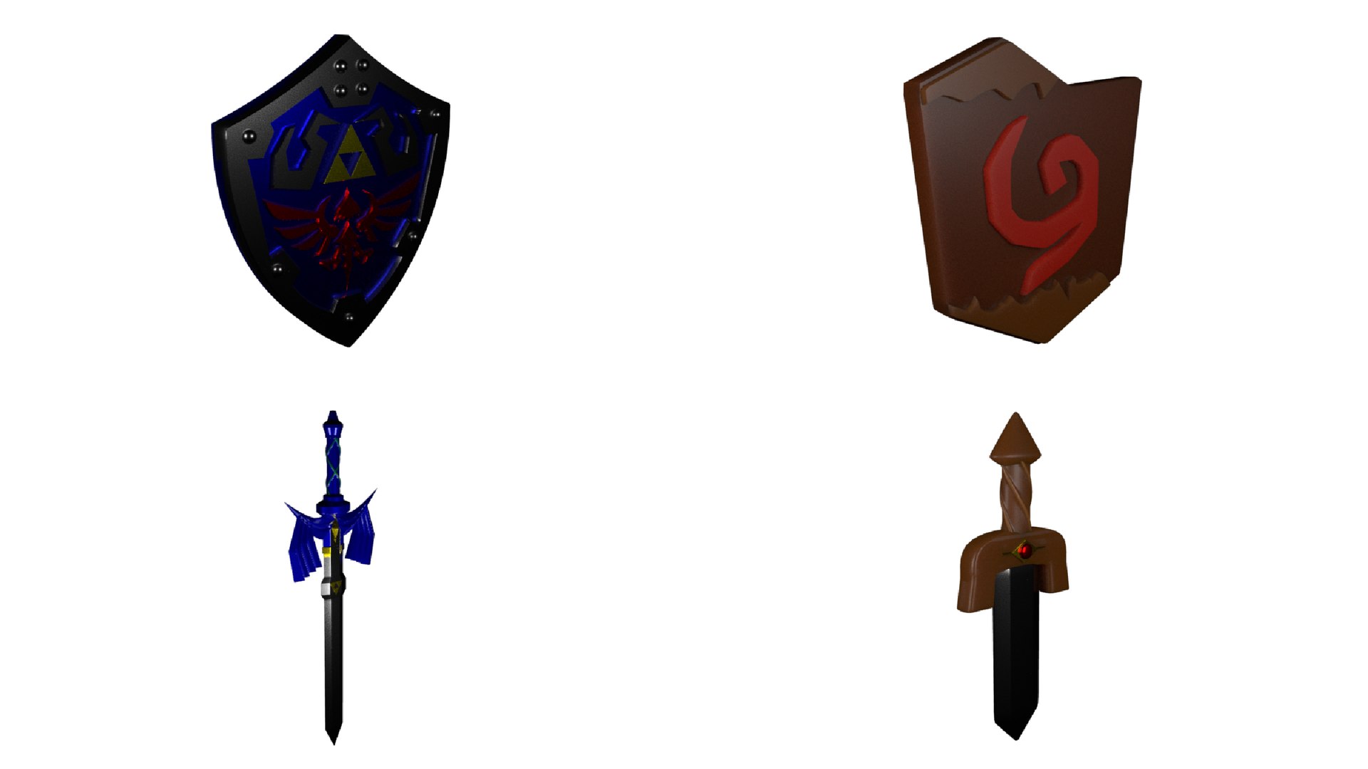 Zelda weapons 3D - TurboSquid 1633847