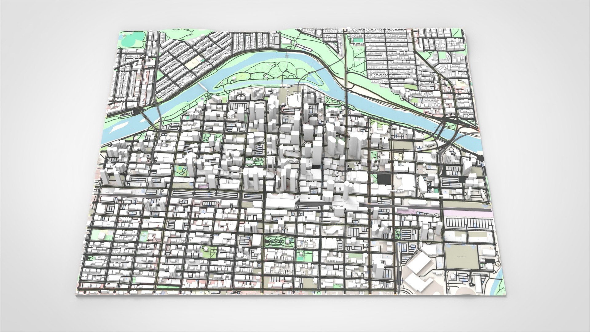 3D Model Cityscape Calgary Canada - TurboSquid 2389586
