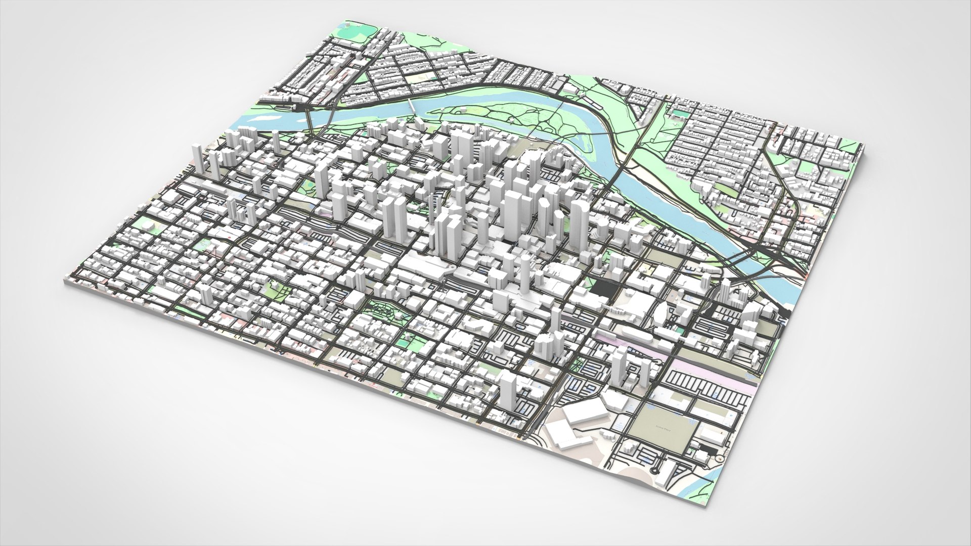 3D Model Cityscape Calgary Canada - TurboSquid 2389586