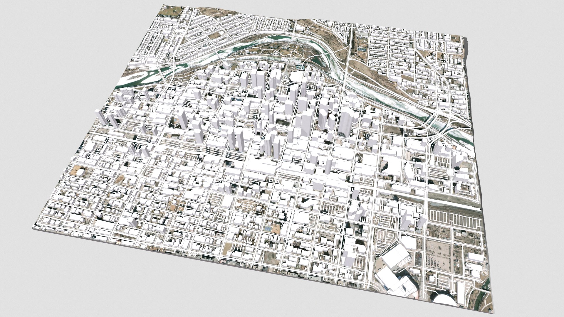 3D Model Cityscape Calgary Canada - TurboSquid 2389586