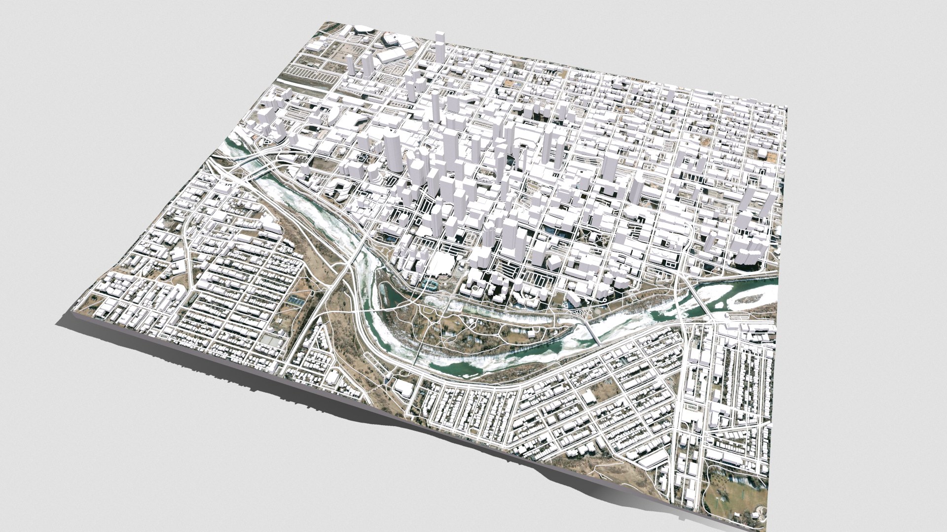 3D Model Cityscape Calgary Canada - TurboSquid 2389586