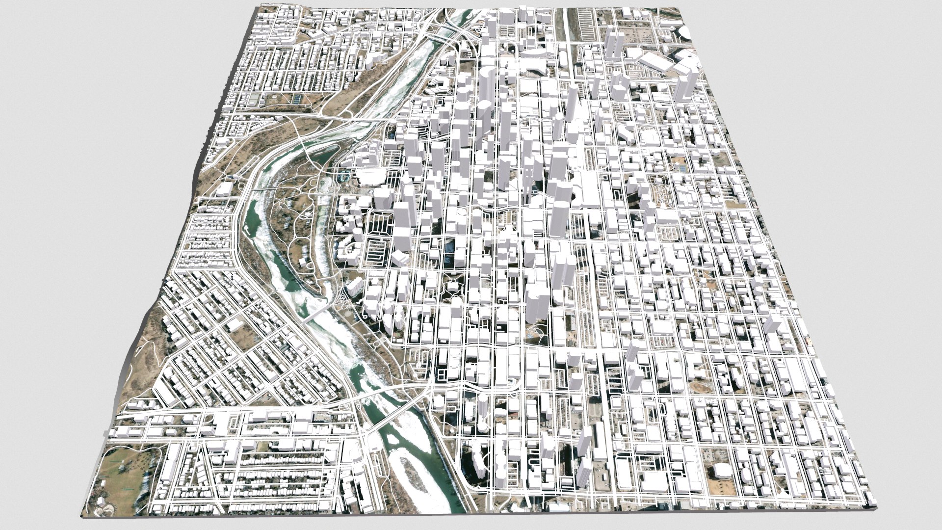 3D Model Cityscape Calgary Canada - TurboSquid 2389586