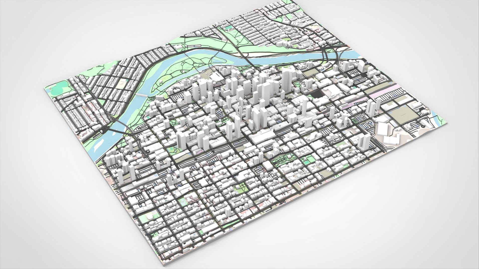 3D Model Cityscape Calgary Canada - TurboSquid 2389586